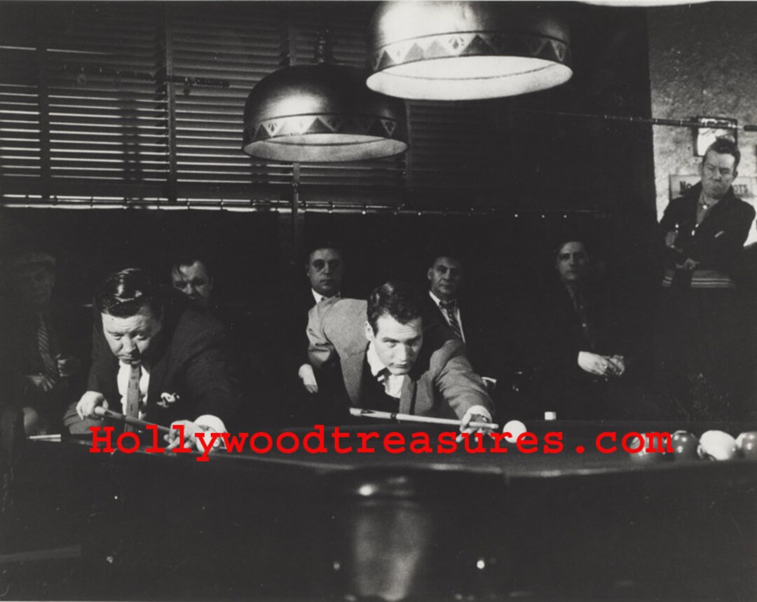 Paul Newman~the Hustler~billiards~#8~shooting Pool~playing Pool~photo ...