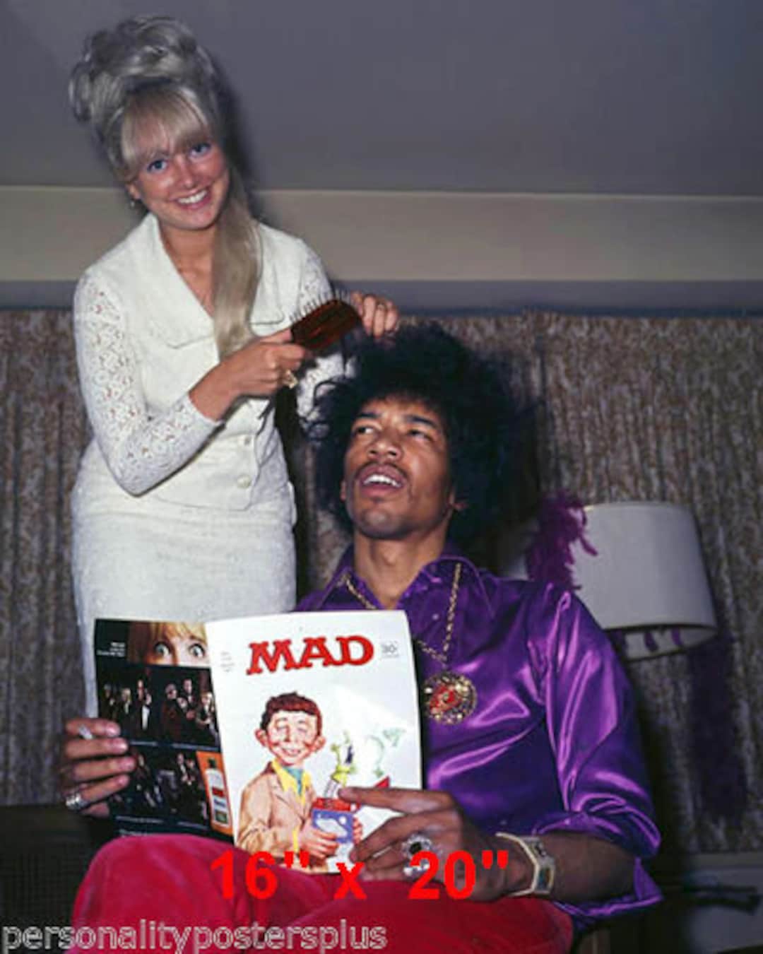 Jimi Hendrix~barber~hair Salon Decor~3~ Print~photo~16" X 20" - Etsy