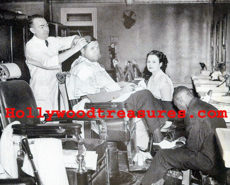 Babe Ruth Barbershop Decor ~spa~shoeshine~16" X 20" Photo - Etsy