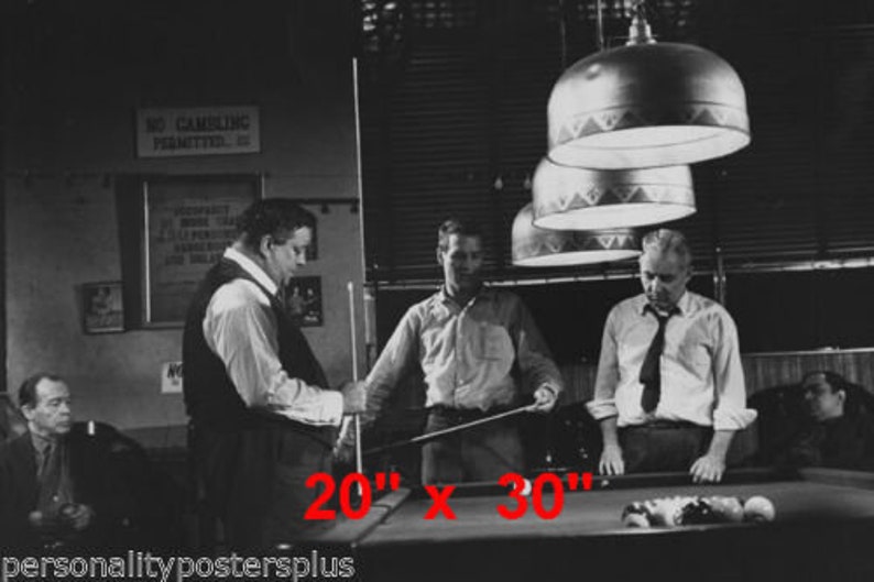 Paul Newman~jackie Gleason~the Hustler~playing Pool~pool~billiards ...
