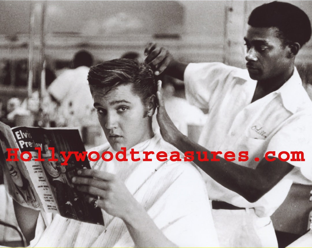Elvis Presley~barber~hair Cut~hair Salon Decor~15~ Print~photo~16" X 20 ...