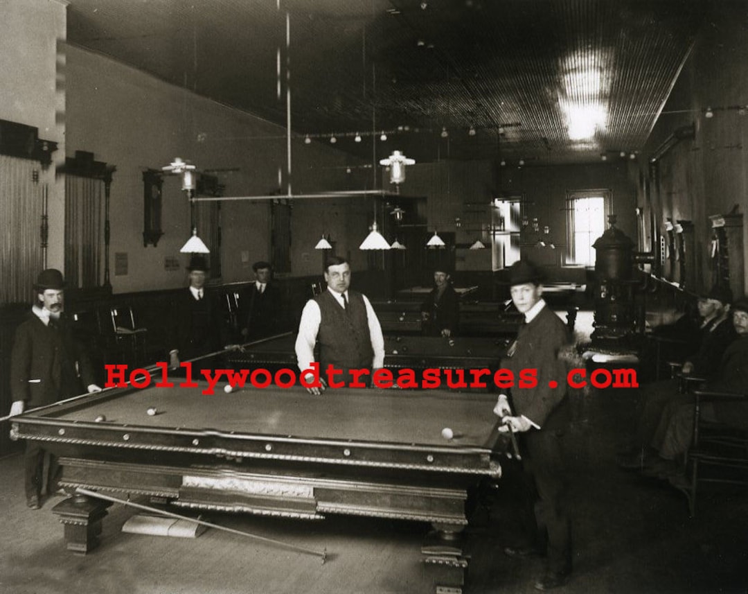 Pool Hall Poster~1890~playing Pool~pool~billiards~playing Pool~poster ...