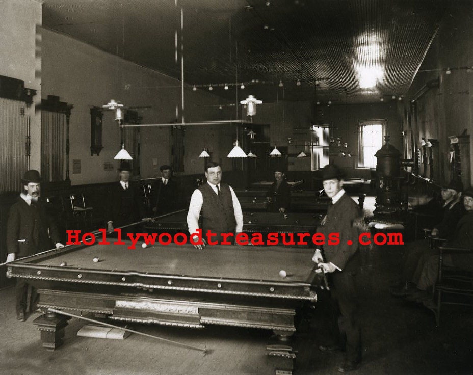 Pool Hall Poster~1890~playing Pool~pool~billiards~playing Pool~poster ...