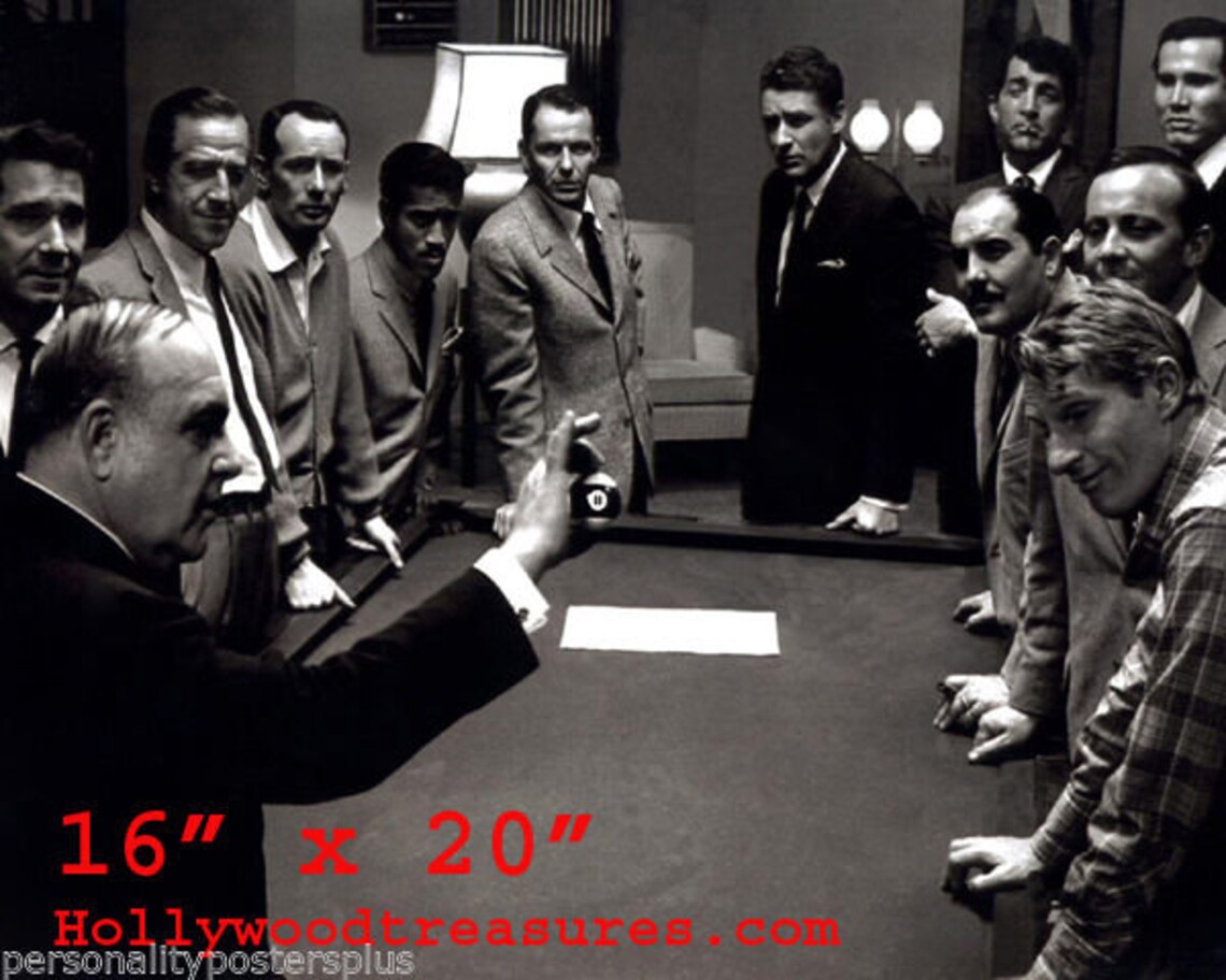 Ratpack~frank Sinatra~playing Pool~pool~billiards~playing Pool~poster ...