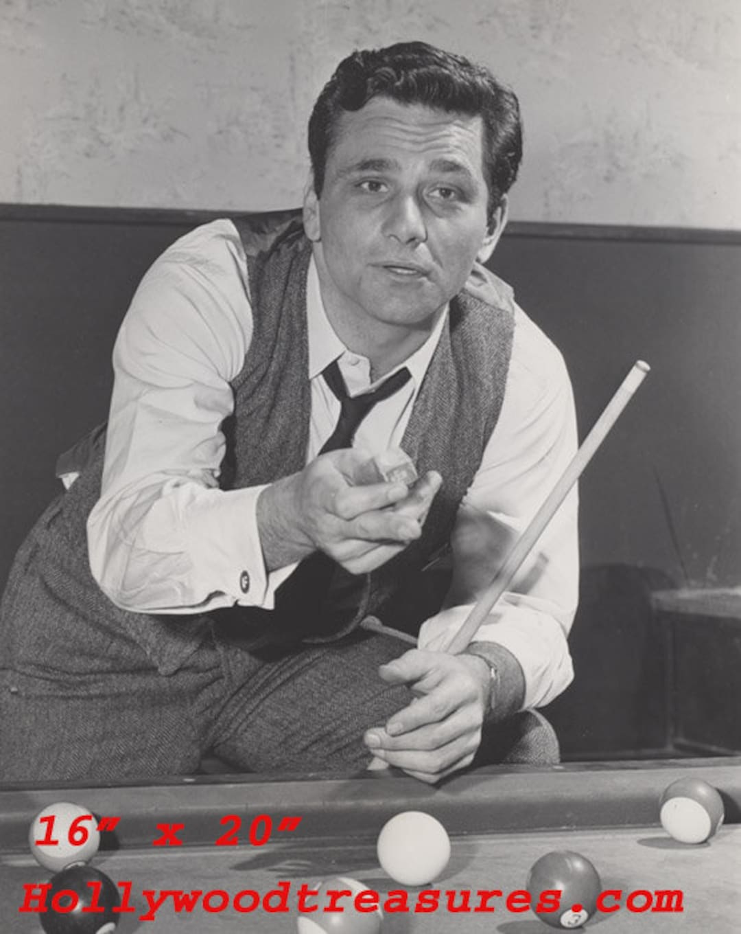 Peter Falk~playing Pool~pool~billiards~shooting Pool~entertainment Room ...