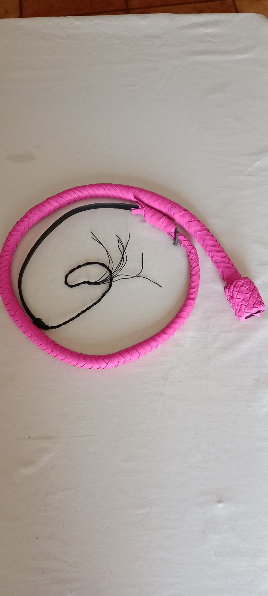 Snake Whip 3 Ft in Real Leather, Fuchsia Color - Etsy