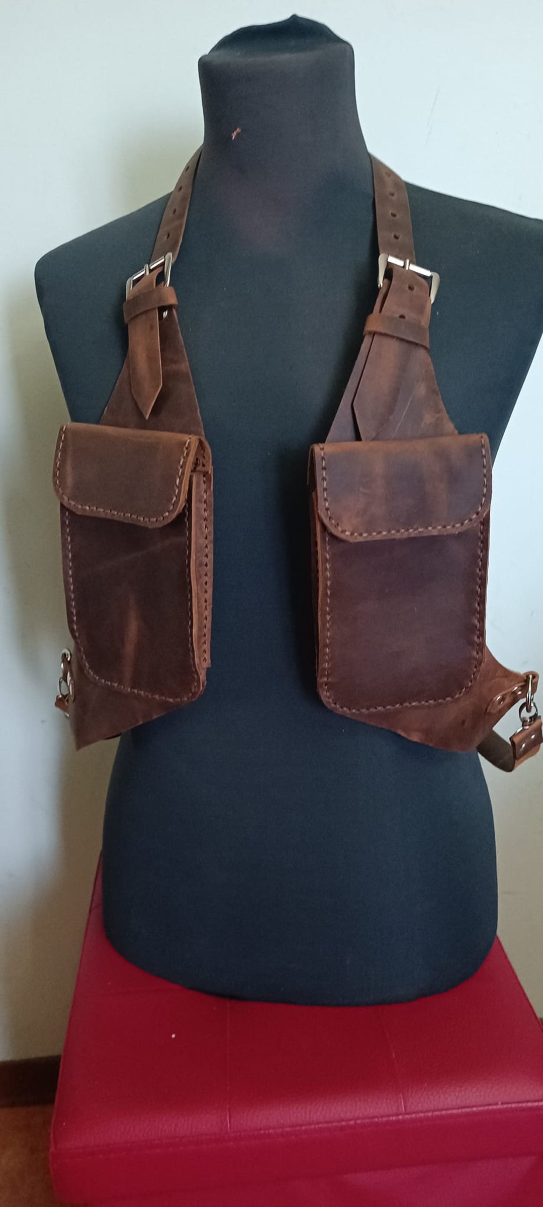Leather Storage Vest - Etsy