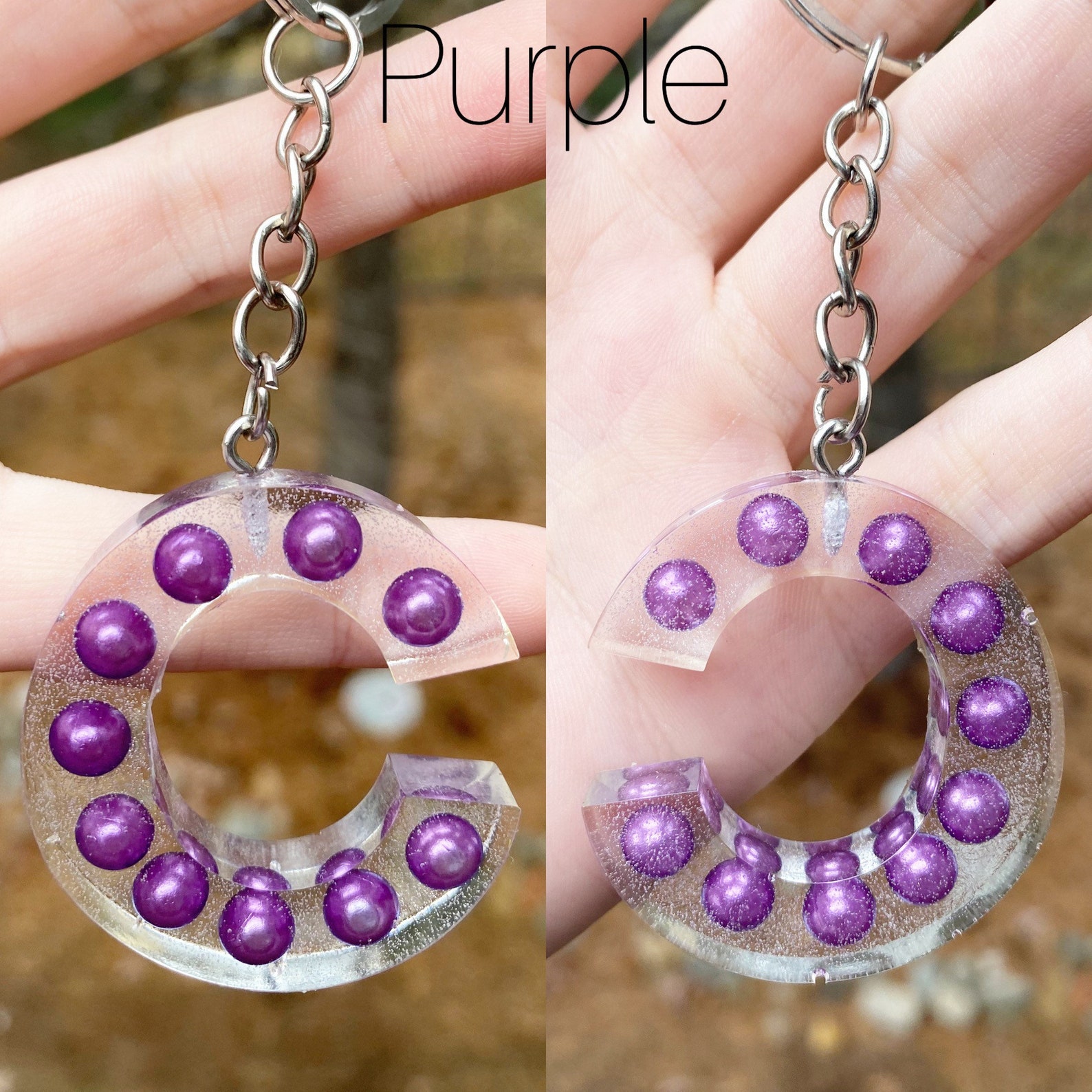 Any Resin Letter Keychain/ Beads - Etsy