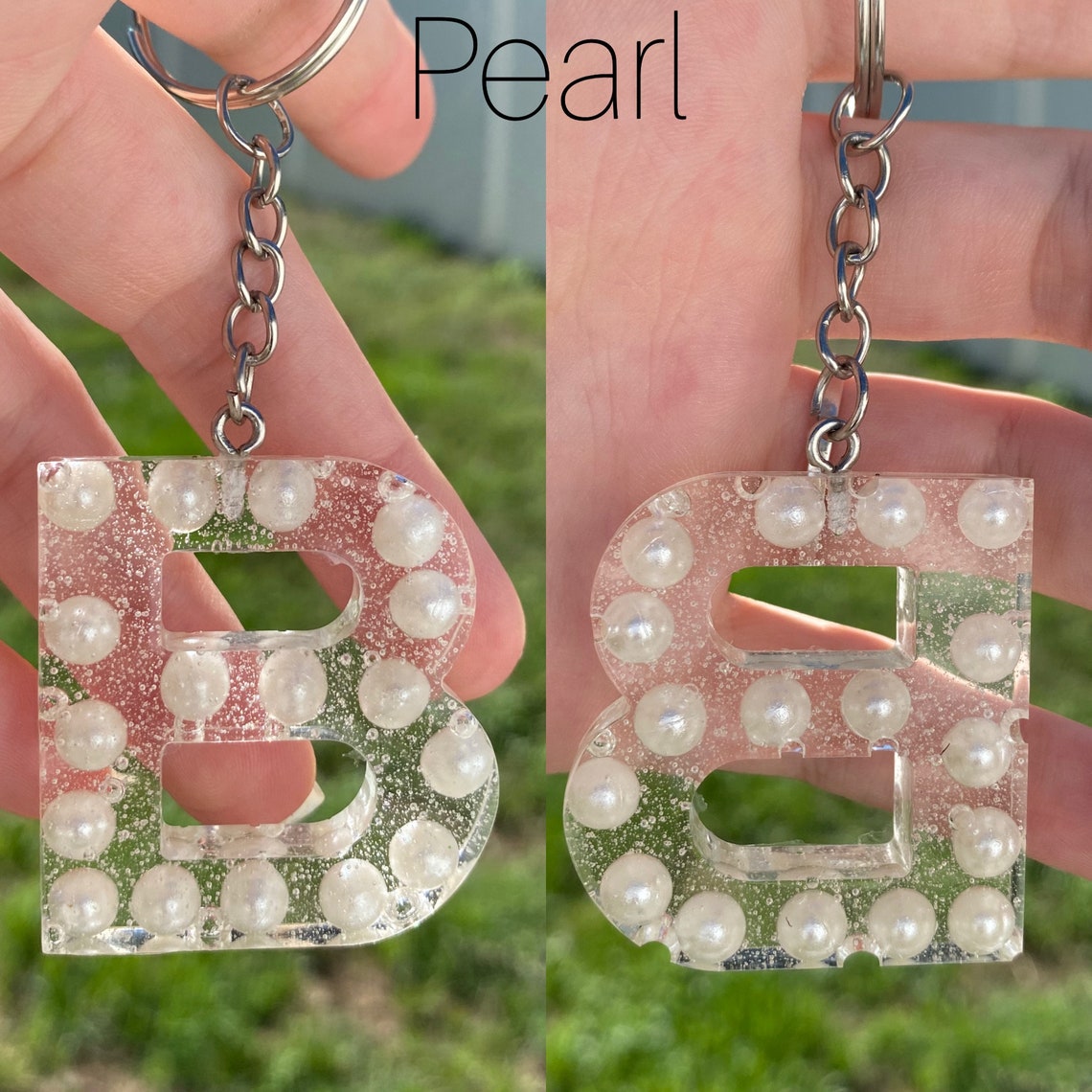 Any Resin Letter Keychain/ Beads | Etsy