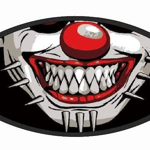 Wicked Clown Face Mask - Reusable Face Mask - Washable Face Mask - Dust ...