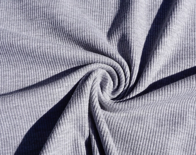 Rib Knit 100% Cotton Fabric Lavender Purple Solid 60 Inch | Etsy