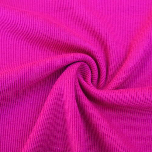 Rib Knit 100% Cotton Fabric Hot Pink Solid 58/60 Inch Width - Etsy