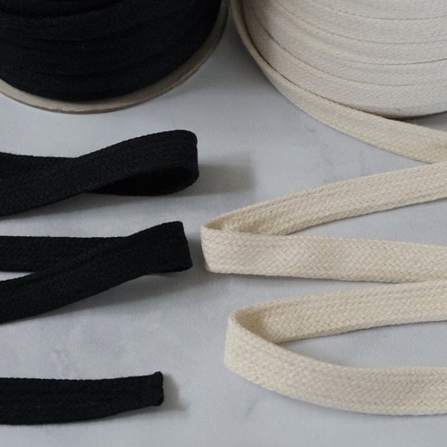 1/2 Cotton Flat Cord Drawstring Drawcord Handles Lace - Etsy