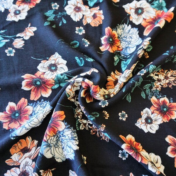 Rayon Crepe Fabric - Etsy