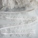 Double Ruffle Elastic Organza Trim White | 1 Inch (25mm) | by the Yard ...