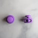 Purple Cord Lock With Button 5/8 Inch Cord Stopper / Two Hole Toggles ...