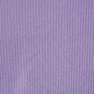 Rib Knit 100% Cotton Fabric Lavender Purple Solid | 60 Inch Width Baby ...