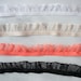 Double Ruffle Elastic Organza Trim White 1 Inch 25mm by - Etsy