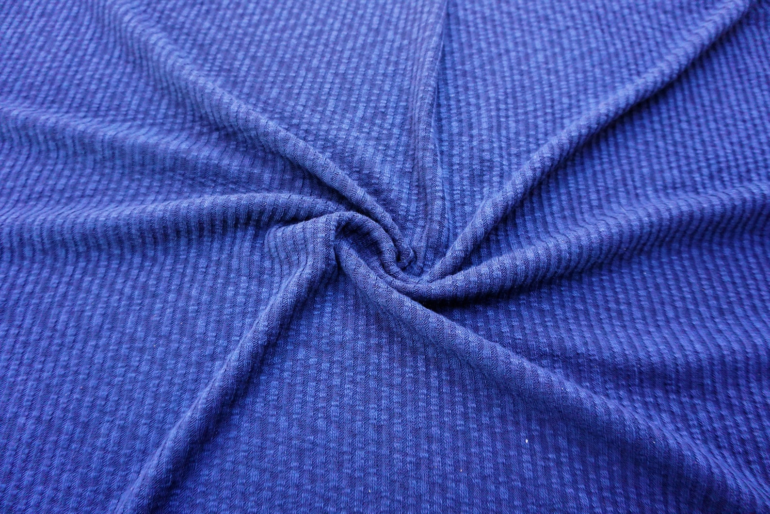 Rib Knit Fabric Royal Blue Solid 63 inch width Poly | Etsy