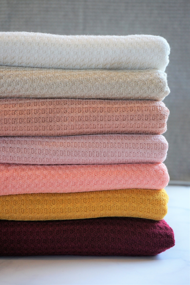Waffle Knit Fabric Many Colors 60 Inch Width Poly Rayon - Etsy