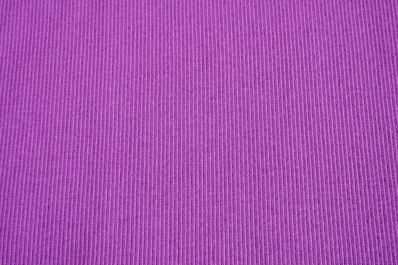 Rib Knit 100% Cotton Fabric Lilac Purple Solid | 50 Inch Width Baby Rib ...