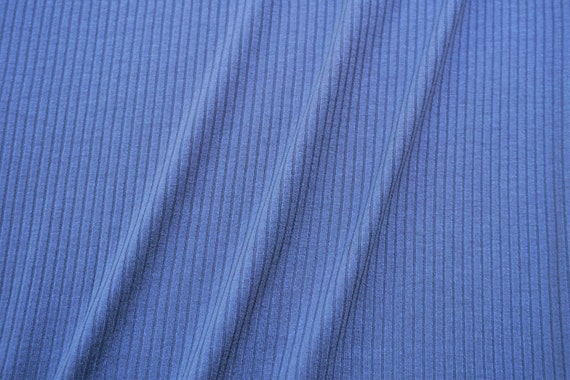 Rib Knit Fabric Slate Gray Solid 54 inch width Poly Rayon | Etsy