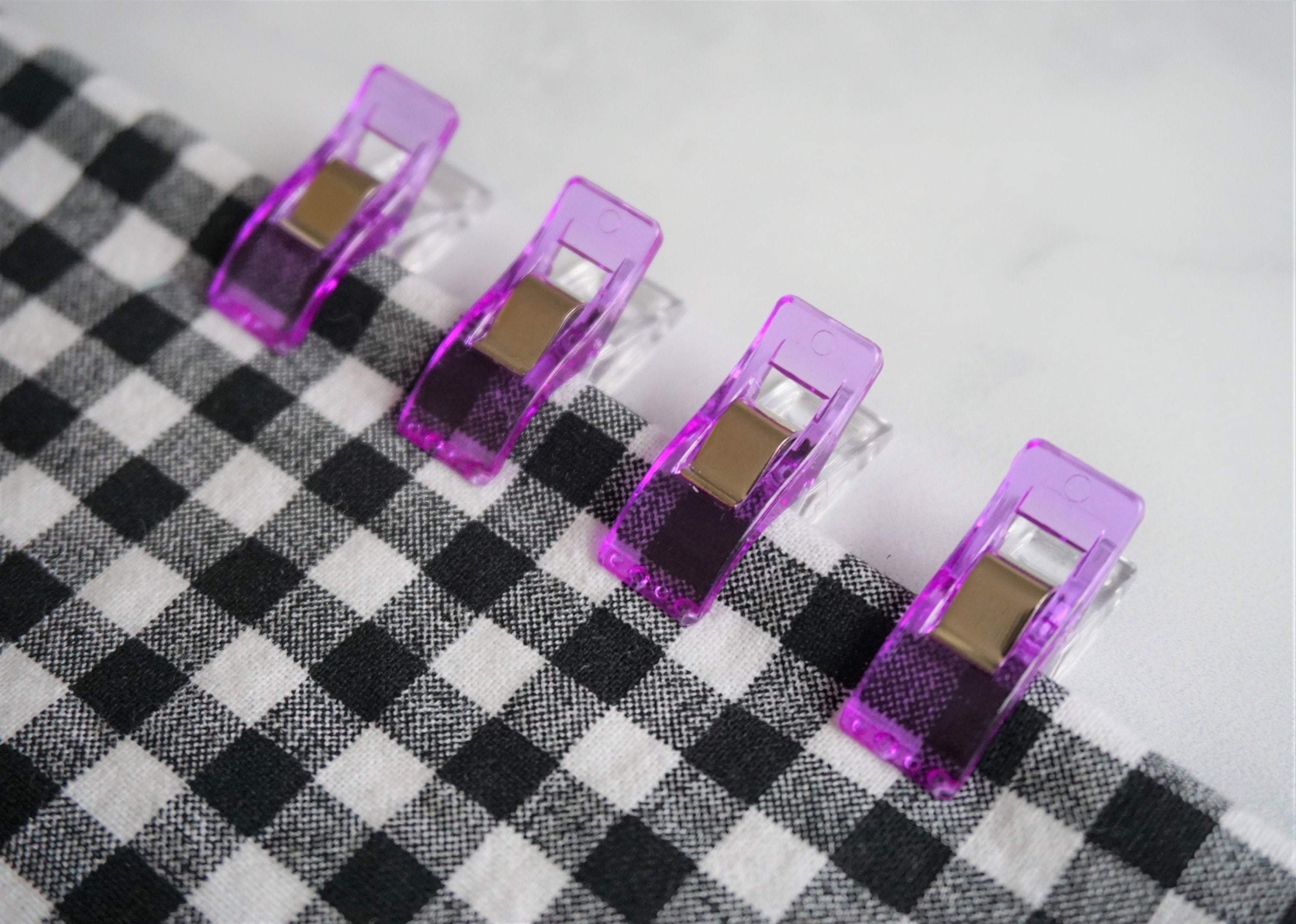 Purple Sewing Clips Set / Mini / 15 Ct 25 Ct 50 Ct 100 Ct / With ...