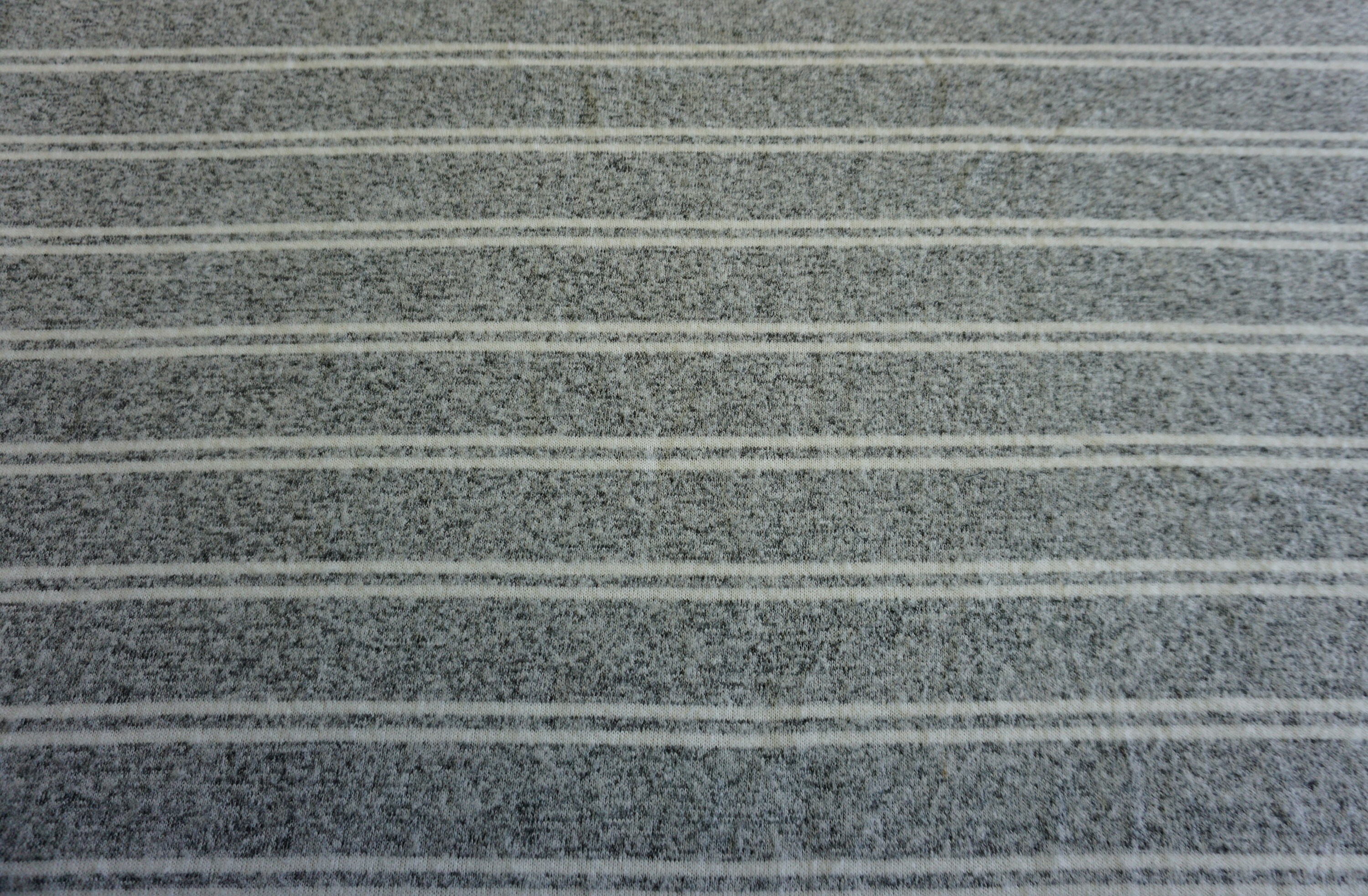 Brushed Sweater Knit Fabric Light Gray Solid or Striped | 63- 67 Inch ...