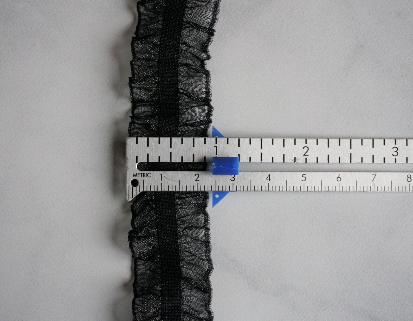 Double Ruffle Elastic Organza Trim White 1 Inch 25mm by - Etsy