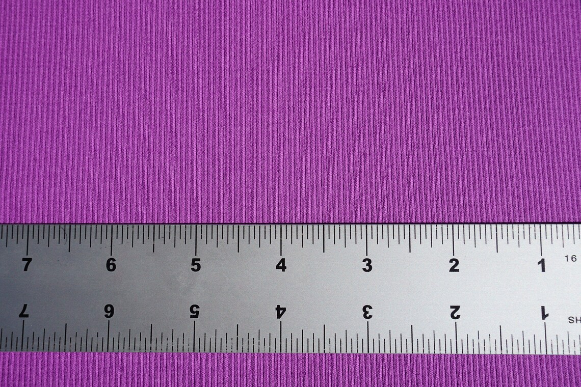 Rib Knit 100% Cotton Fabric Lilac Purple Solid | 50 Inch Width Baby Rib ...
