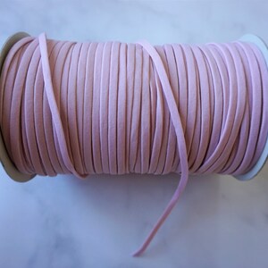 Soft Flat Elastic 1/8" Inch 5mm in Pink White Beige and Black / by the ...