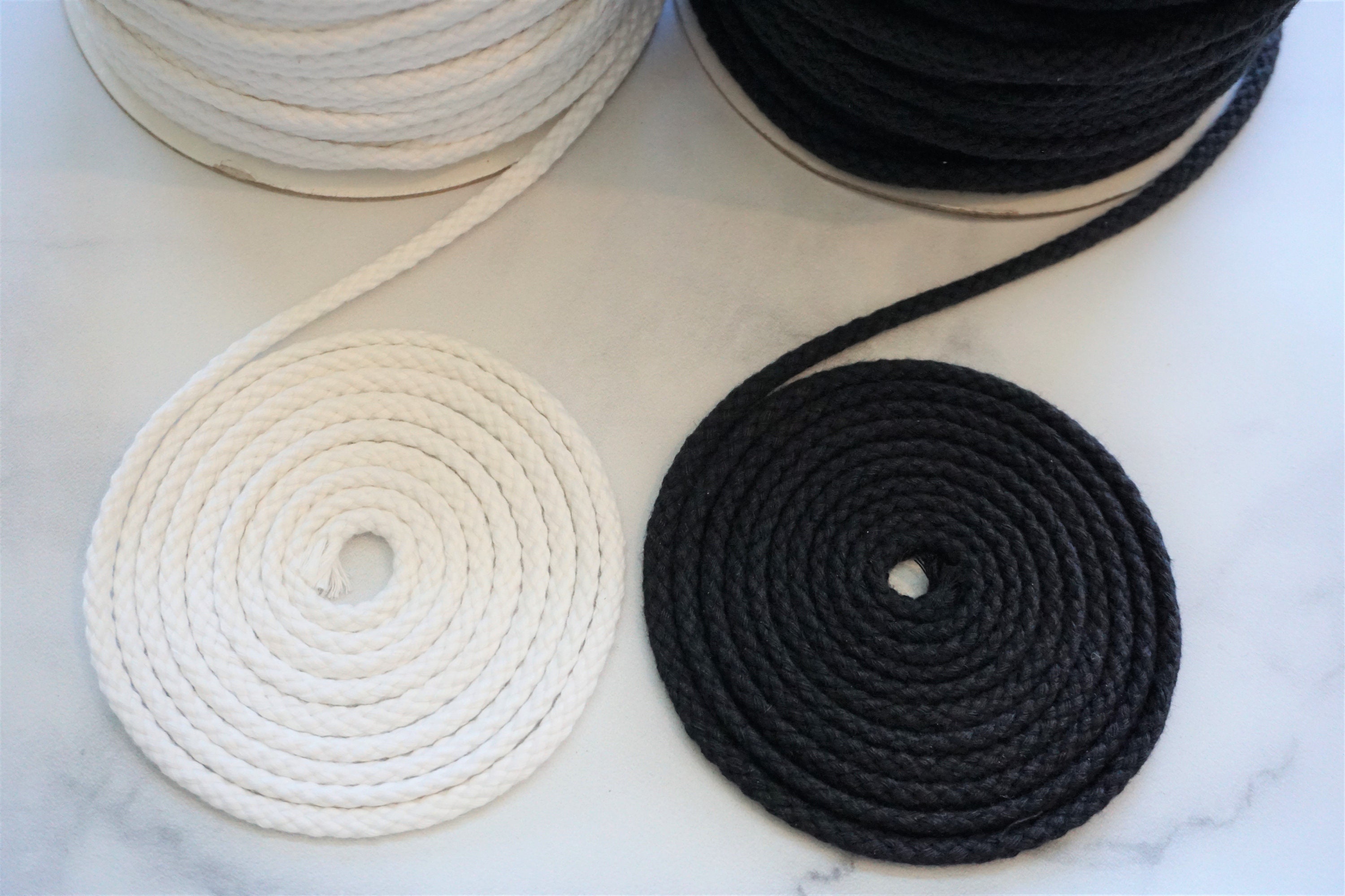 Round Cotton Drawstring Cord Trim 1/4 Inch 6mm Natural - Etsy