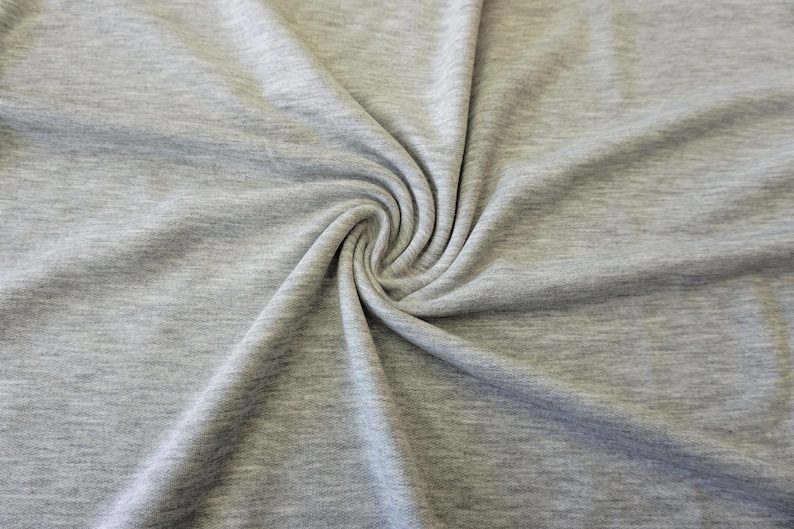 Fleece Fabric Heather Light Gray | 62 Inch Width | Medium-heavy Weight ...
