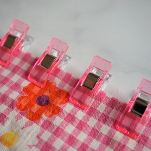 Pink Sewing Clips Set / Mini / 15 Ct 25 Ct 50 Ct 100 Ct / With Reusable ...
