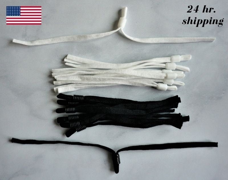 Pre-cut Elastic for Face Mask One Size Fits All Soft Elastic | Etsy