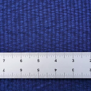 Rib Knit Fabric Royal Blue Solid | 63 Inch Width | Poly Spandex Blend ...
