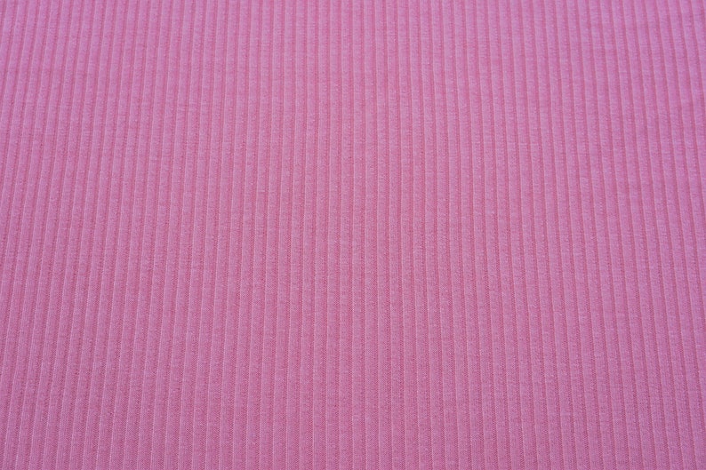 Rib Knit Fabric Pink Bubblegum Solid | 62 Inch Width | Medium/ Heavy ...