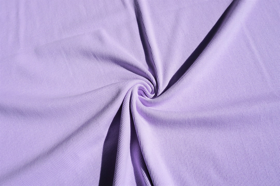 Rib Knit 100% Cotton Fabric Lavender Purple Solid | 60 Inch Width Baby ...