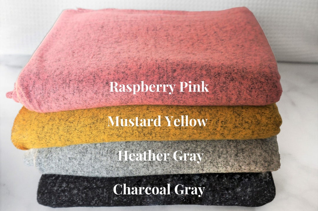 Brushed Hacci Sweater Knit Fabric | 58- 63" Width | Rayon Poly Spandex ...