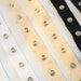 Snap Tape 3/4" Natural Cotton Twill Tape Beige, White or Black | Silver ...