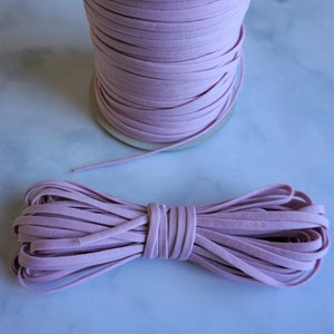 Soft Flat Elastic 1/8" Inch 5mm in Pink White Beige and Black / by the ...