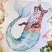 Mermaid Fox, Art Prints, Fox Art, Cute Animal Art, Mermaid Watercolor ...