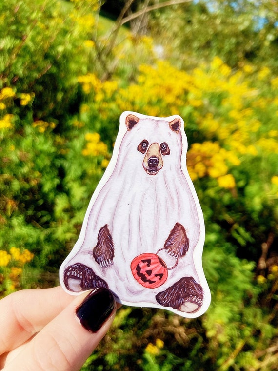 Ghost Bear Stickers Cut Sticker Vinyl Decal Bumper Sticker - Etsy