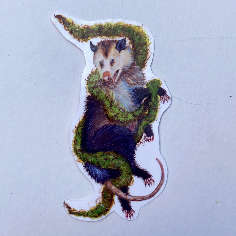 Hissing Possum Stickers Cute Opossum Decals Waterproof - Etsy