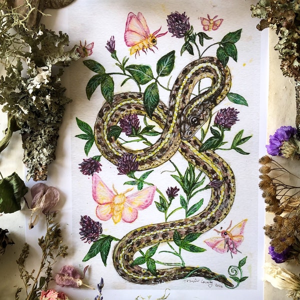 Snake Art Print - Etsy