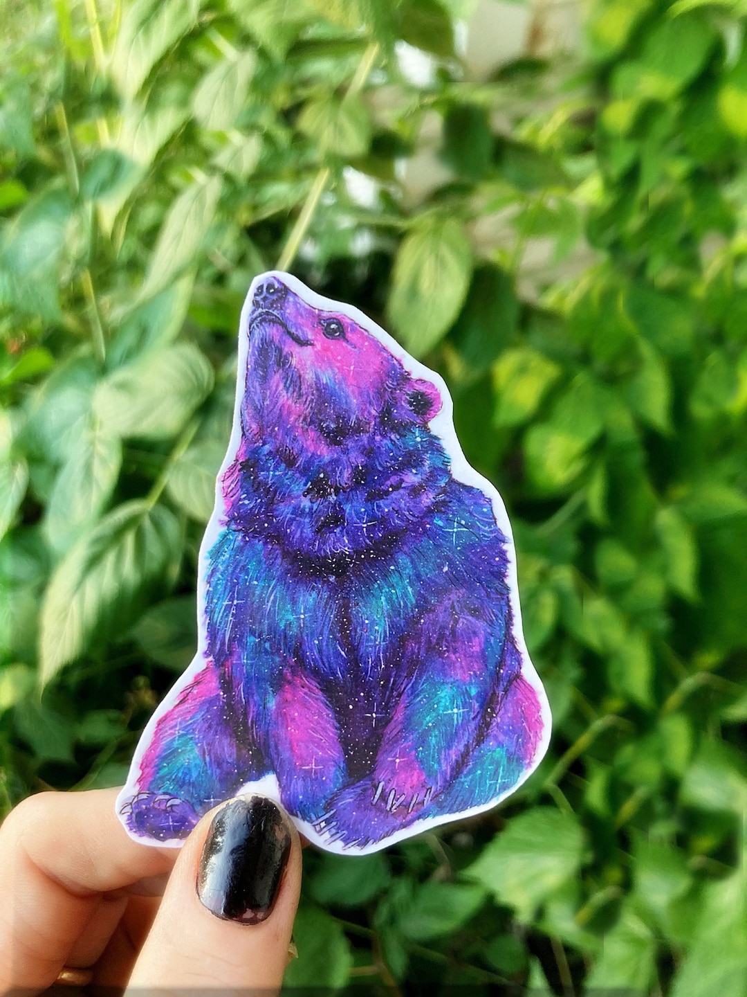 Galaxy Bear Stickers, Outer Space Art, Bear Art, Galactic Stickers ...