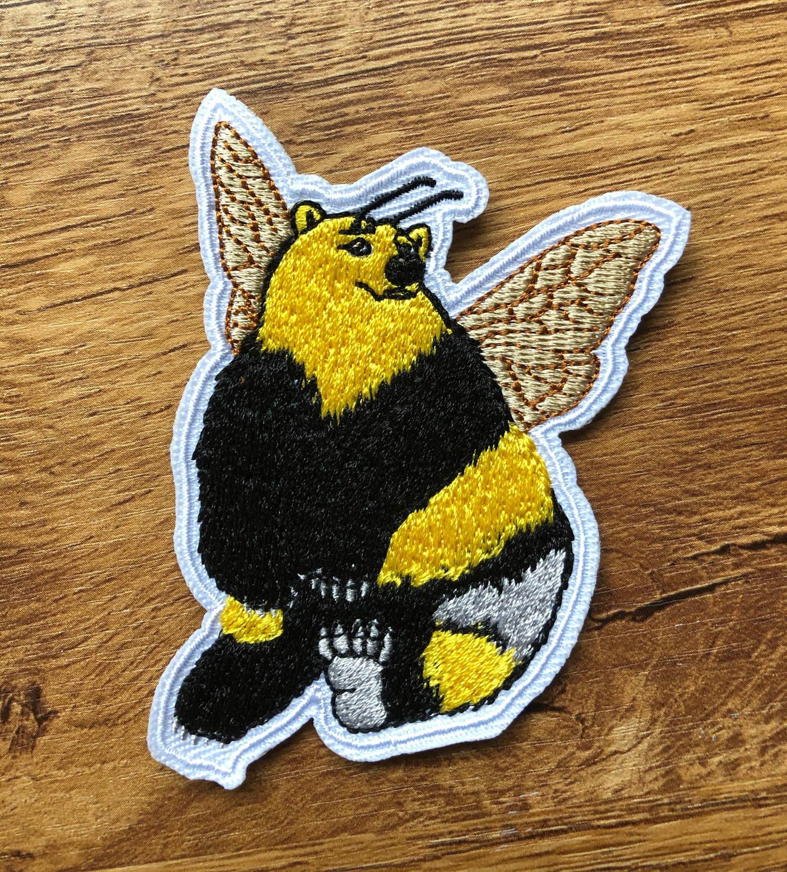 Bumble Bear Patch Embroidered Patch Bee Patch Honey Bear - Etsy