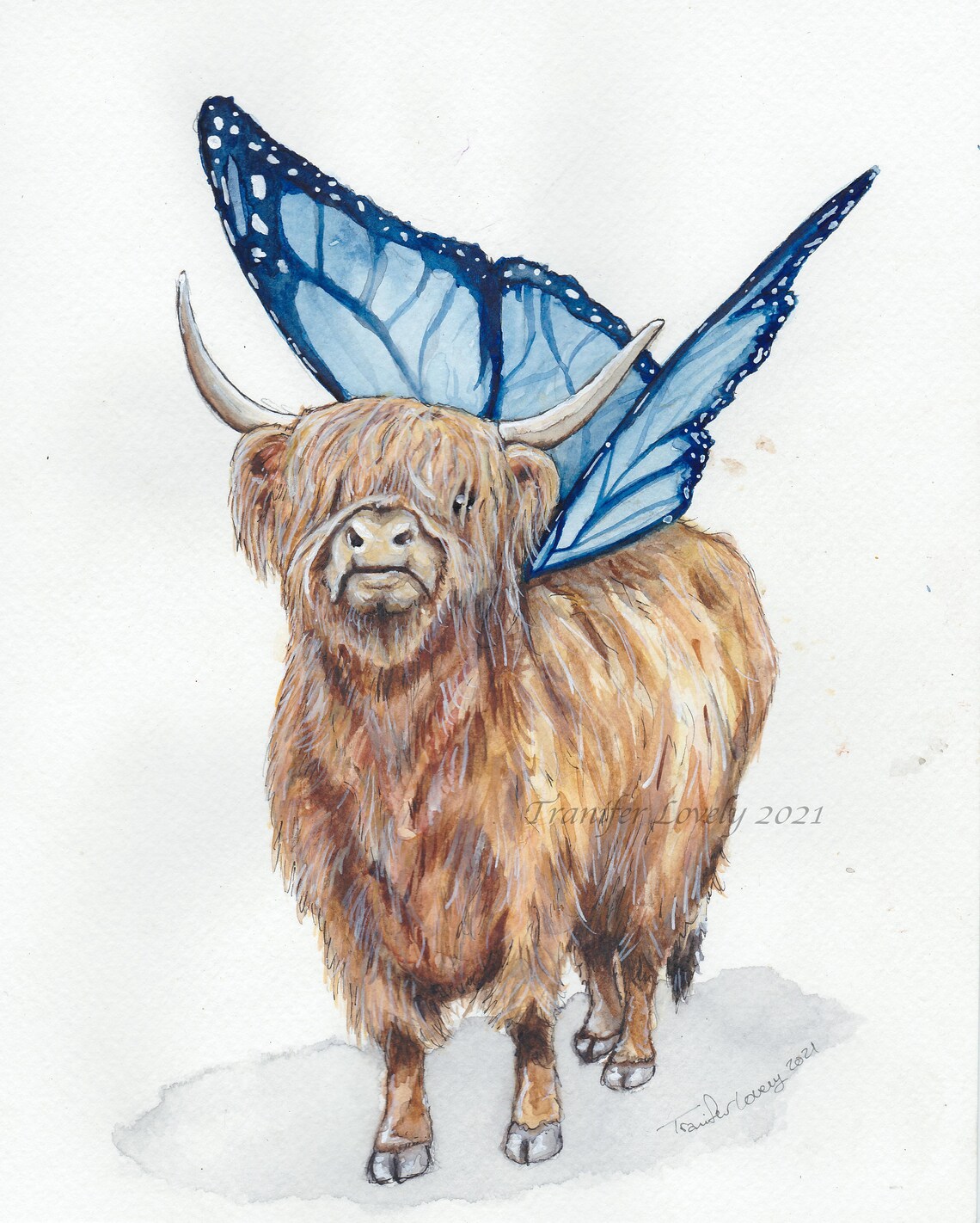 Highland Cow Prints Fairy Art Cow Gifts Cute Home Decor - Etsy