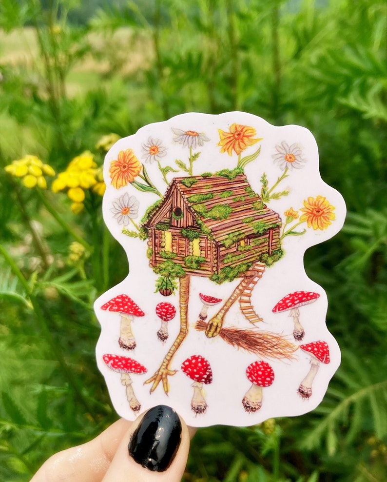 Baba Yaga House Die Cut Stickers Vinyl Decals Bumper - Etsy