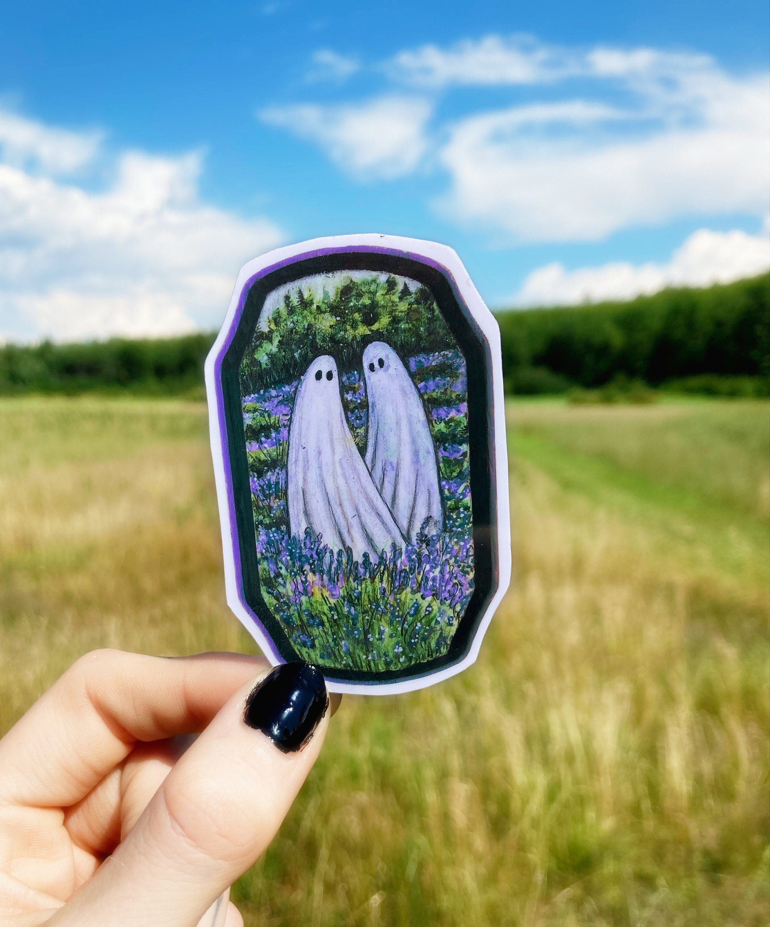 Love Ghosts Sticker Floral Sticker Vinyl Decals Bumper | Etsy